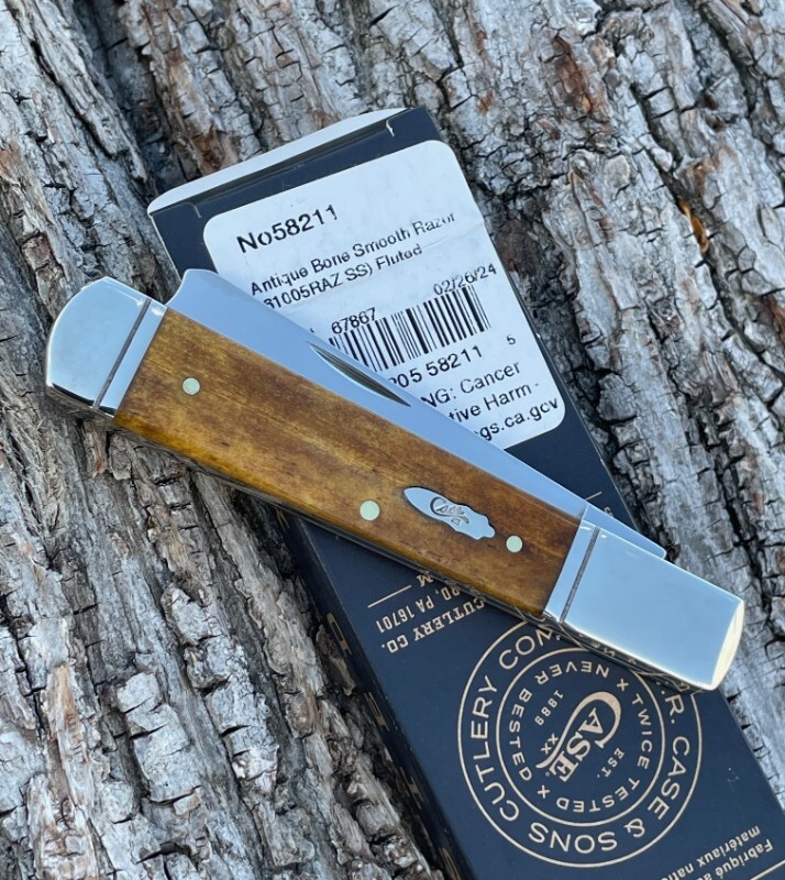 CASE XX ** 2024 SMOOTH ANTIQUE BONE RAZOR