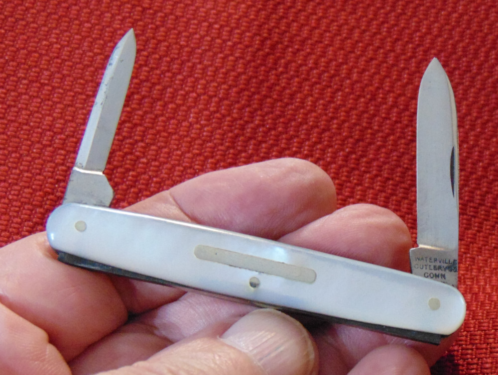VINTAGE WATERVILLE CUTLERY CO. CONN. EQUALEND GENUINE PEARL c1890-1913 ...