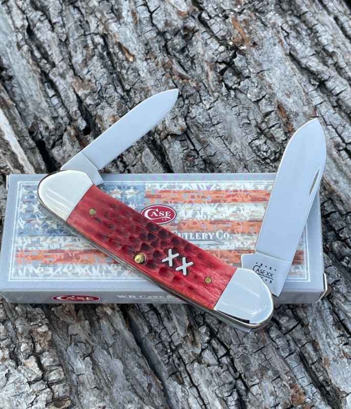 CASE XX ** SFO 2000 XX SHIELD RED JIGGED BONE CANOE