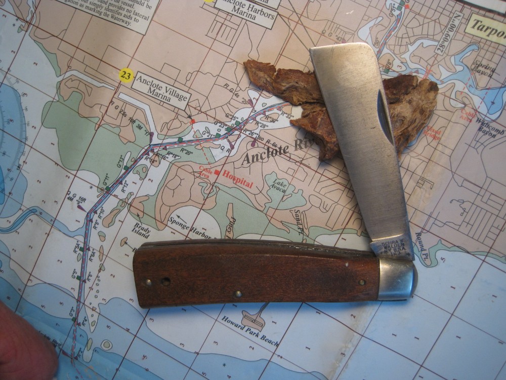 Vtg SCHRADE WALDEN NY USA 163 Rope Hawser Knife