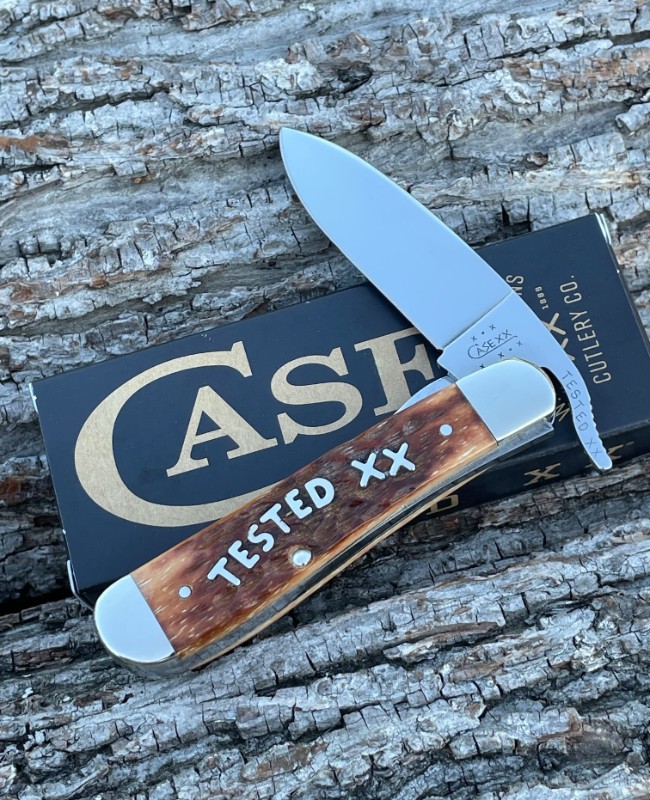 CASE XX *** 2003 MIDNIGHT BONE TESTED XX DROP POINT RUSSLOCK