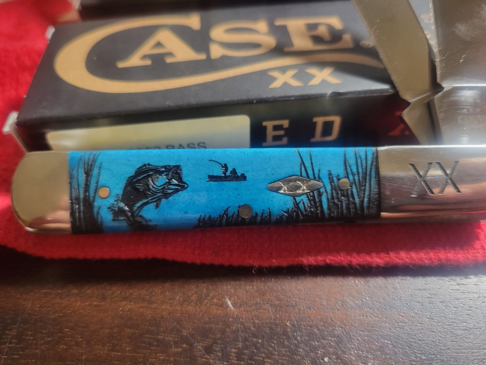 Case xx sfo Caribbean blue smooth bone razor * bass