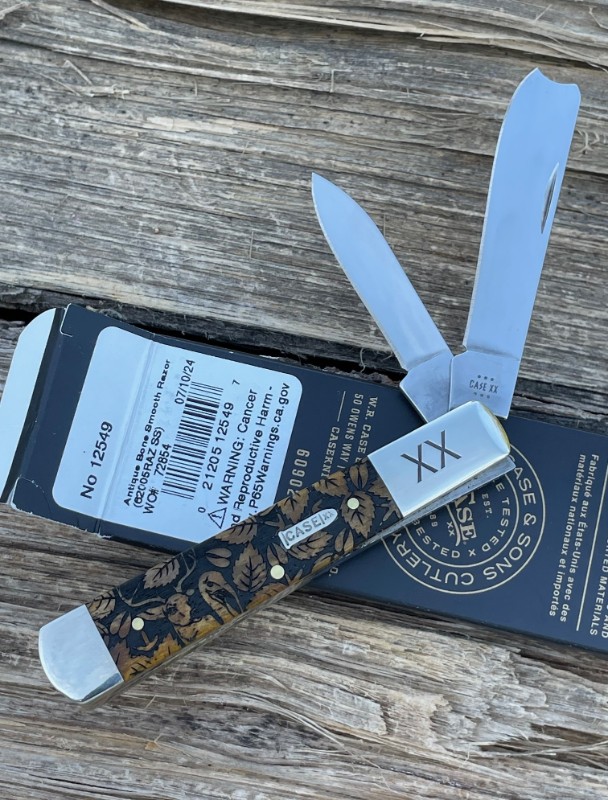 CASE XX ** SFO 2024 ANTIQUE BONE STRUT & RUT RAZOR