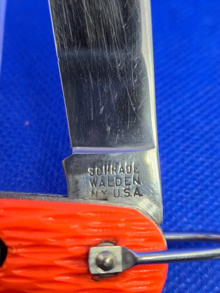 Schrade Walden N.Y. U.S.A. Orange MC1 Switchblade