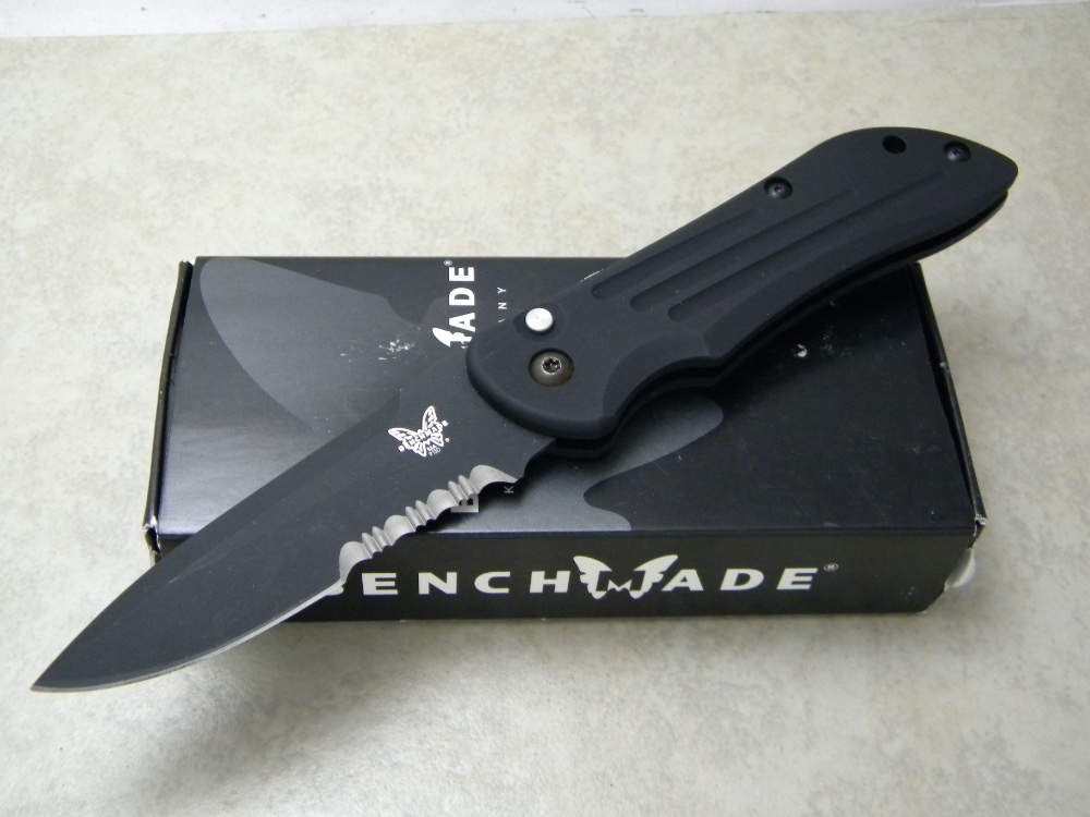 Benchmade USA 9130 SBK Ares Stryker Push Button Automatic Switchblade ...