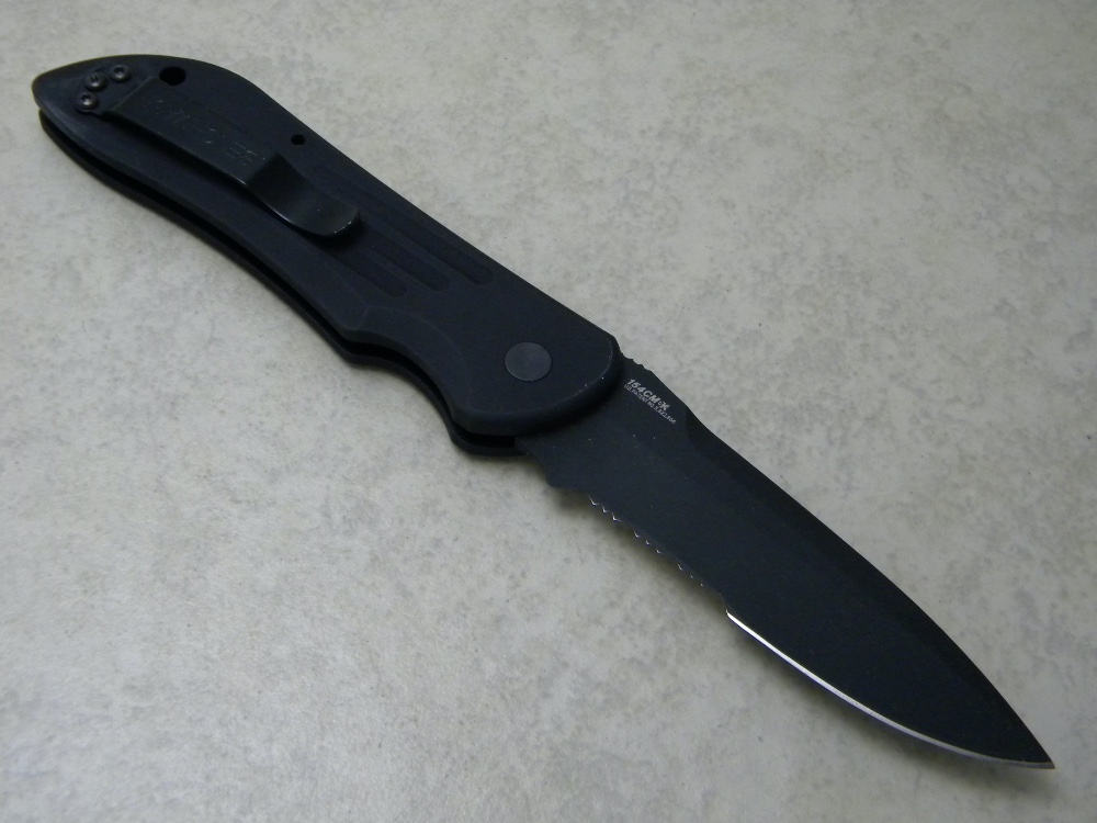 Benchmade USA 9130 SBK Ares Stryker Push Button Automatic Switchblade ...