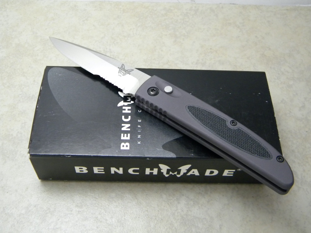 Benchmade USA 3200S Mel Pardue Design Push Button Automatic Switchblade ...