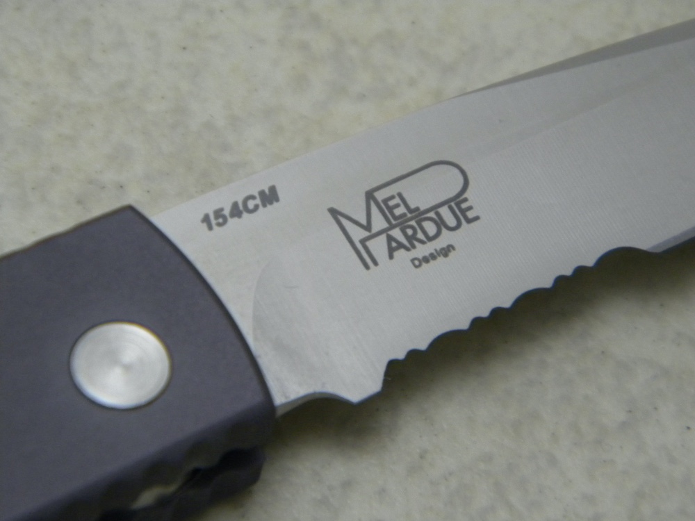 Benchmade USA 3200S Mel Pardue Design Push Button Automatic Switchblade ...