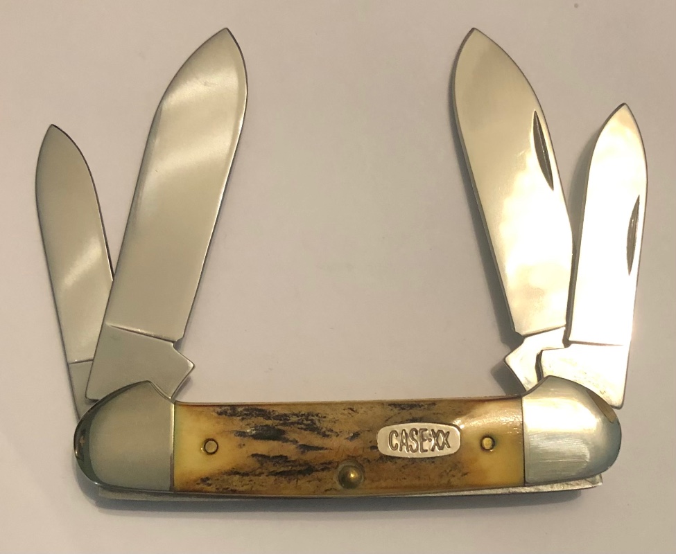 New Without Box 1996 Case 4 Blade Stag Canoe
