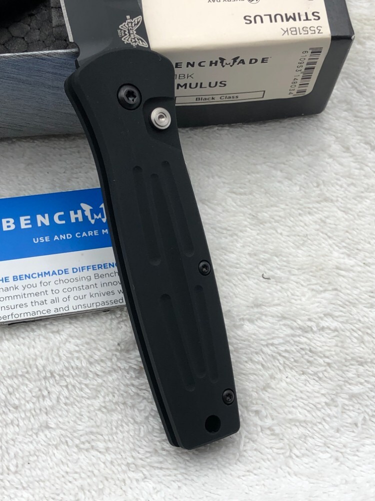 Benchmade 3551 BK Stimulus Push Button Automatic Knife With Integrated ...