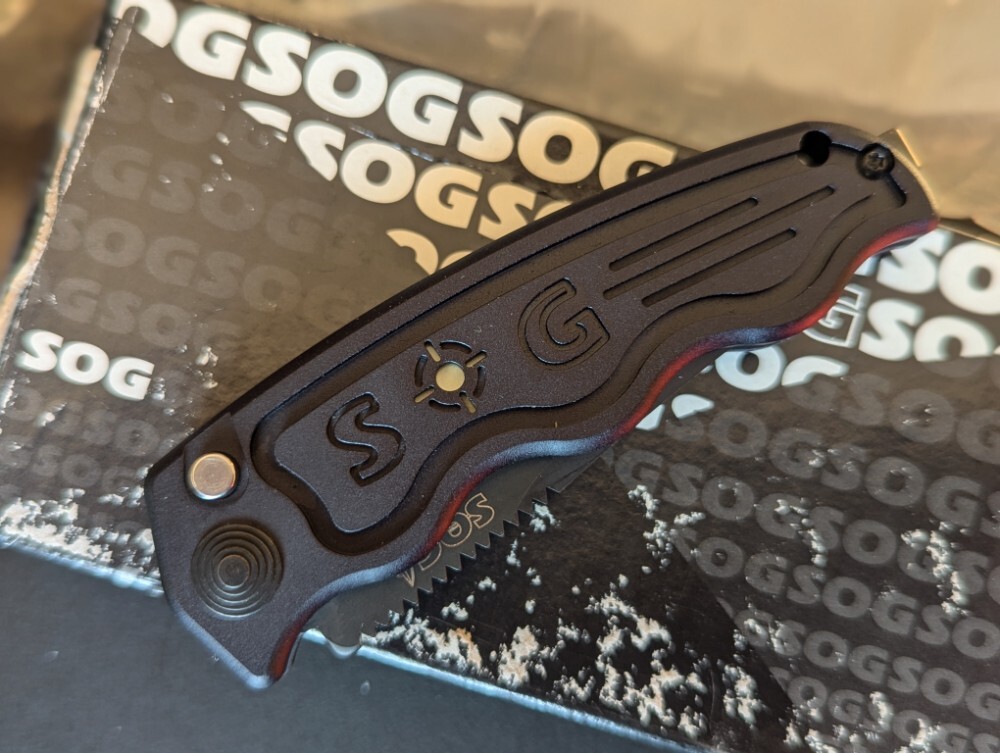 SOG Knives Mini SOG TAC Automatic Knife (3" Black) ST-11