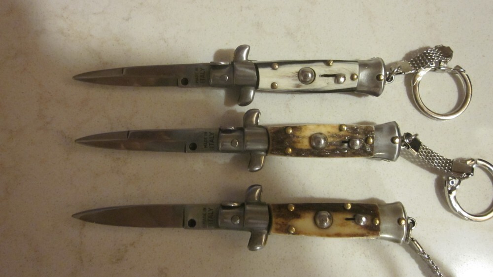Group of 3 Mini Italian stiletto keychains