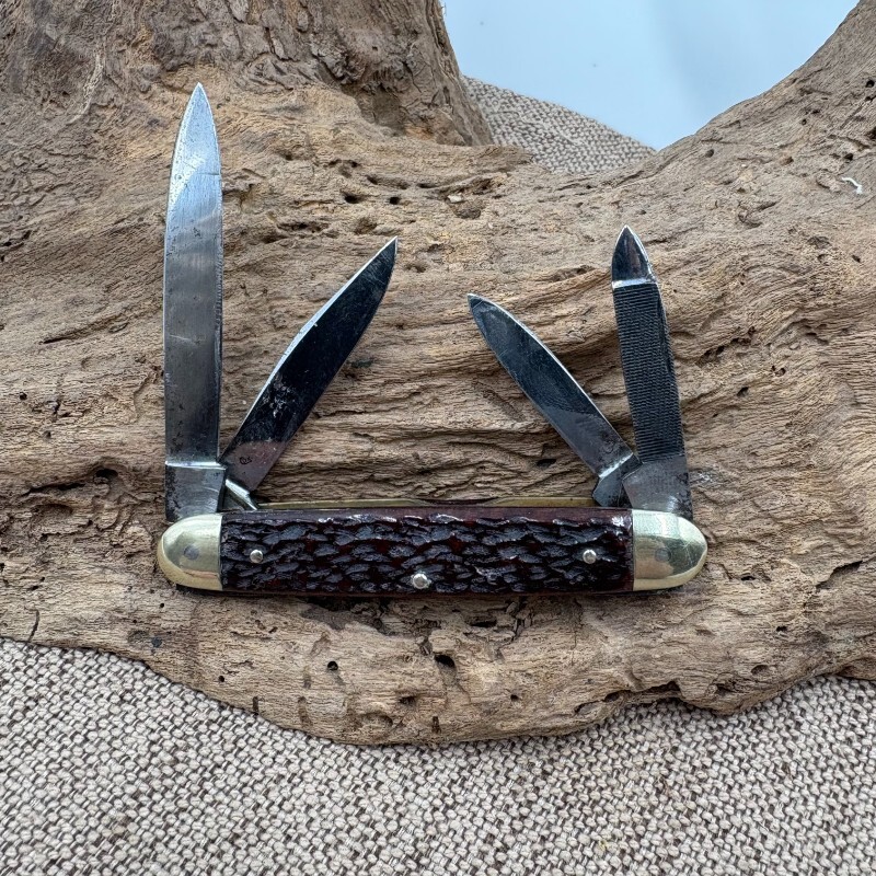 VINTAGE CARL SCHLIEPER GERMAN EYE BRAND SOLINGEN GERMANY 4 BLADE RARE ...