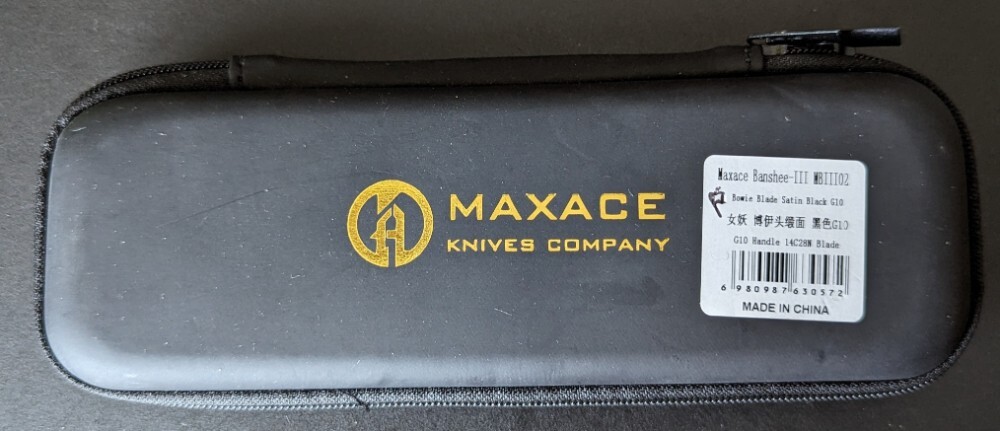 Maxace Knives - Banshee III , Balisong Knife , Black G-10 Scales , W ...