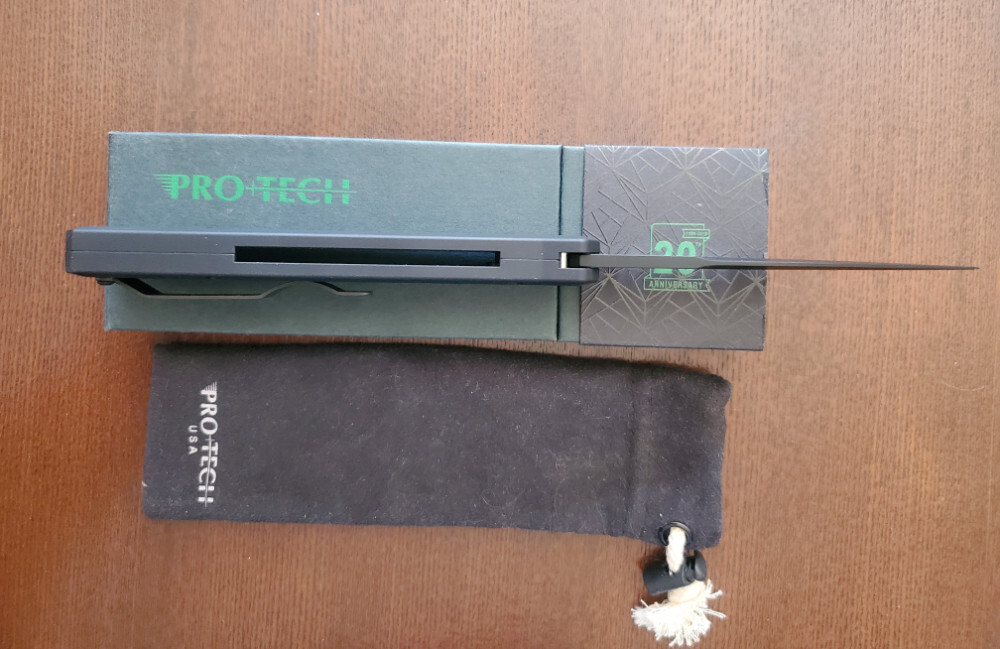 Pro-Tech SWAT Tactical Godfather Black on Black 154 CM Combo Blade