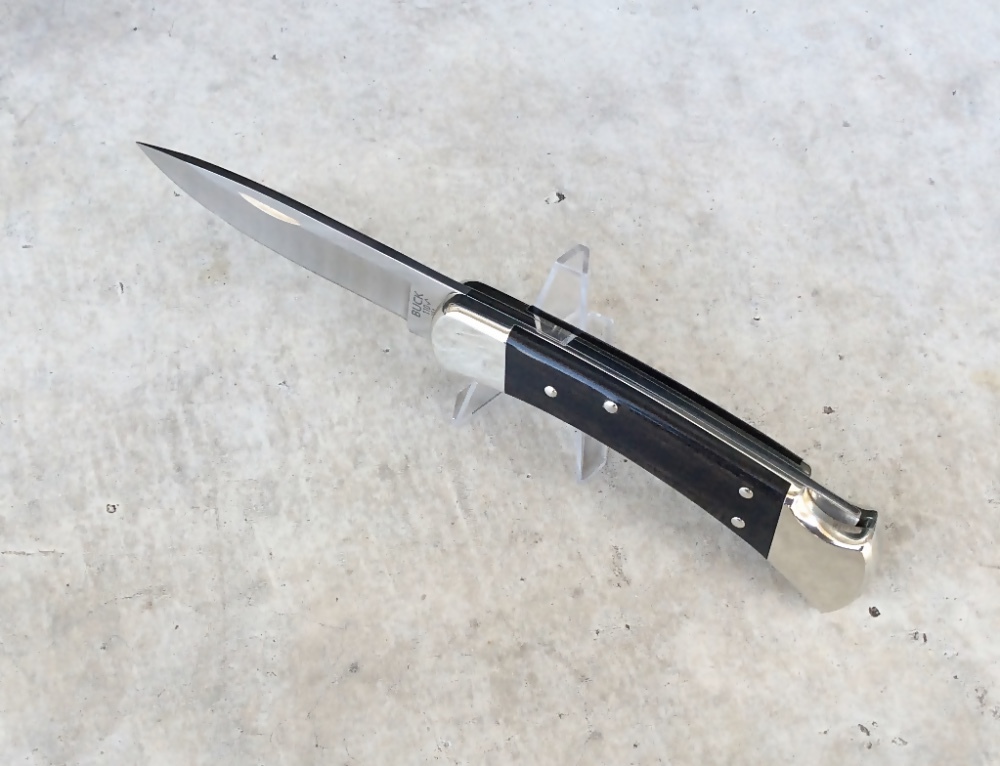 Buck 110 Folding Hunter Knife - Nickel Silver S30V Drop Point Blade - NEW