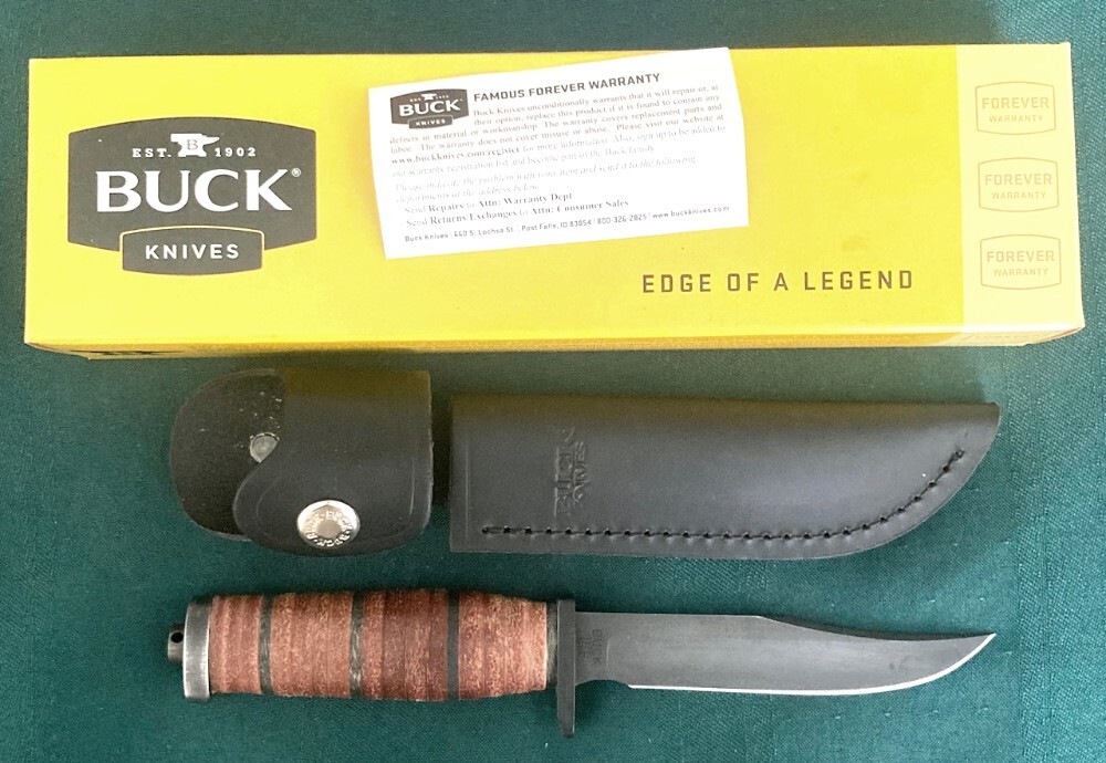 Buck Brahma 117C Stacked Leather 2016 NOS/NIB