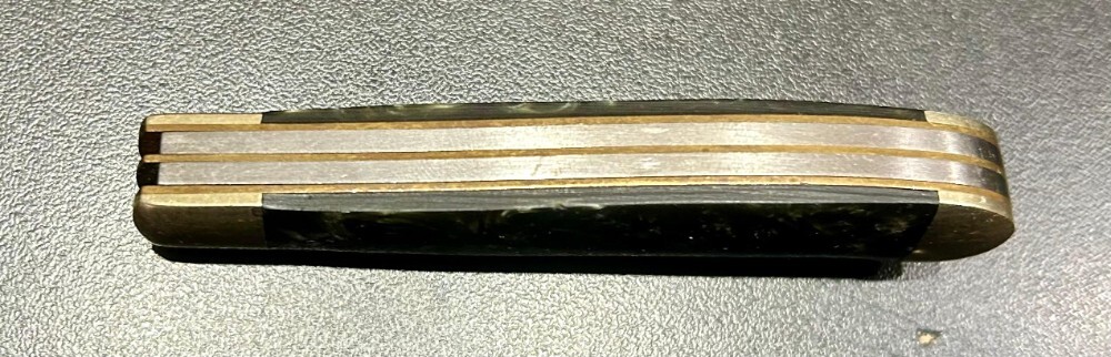 Vintage Buck Trapper 2-Blade Pocket Knife, Kirinite Scales