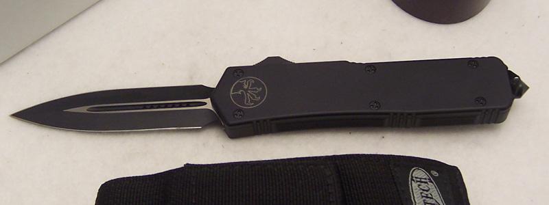 Microtech Executive Scarab - Dual Action Auto Knife - Black Non ...