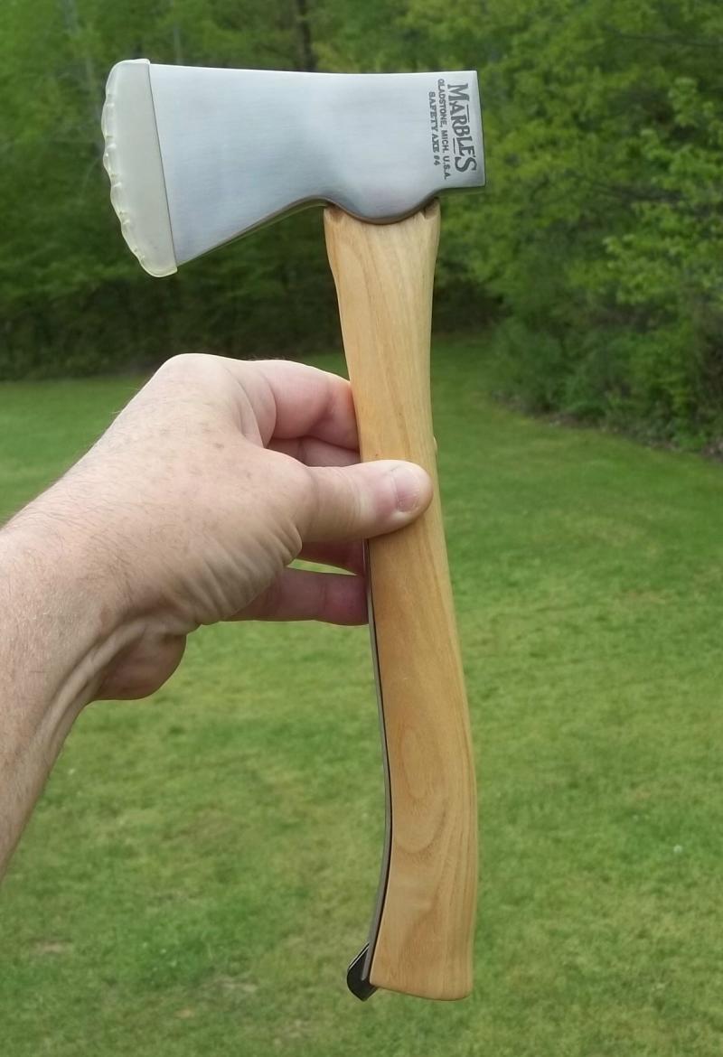 MARBLE'S # 4 GLADSTONE MICHIGAN SAFETY AXE W/ HICKORY HANDLE- # 4 HAWK ...