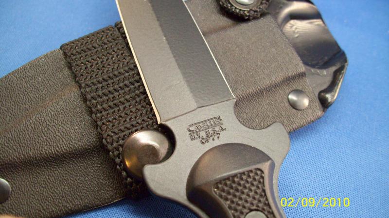 CAMILLUS ~ USA BOOT DAGGER KNIFE BLACK ON BLACK w KYDEX SHEATH MINT