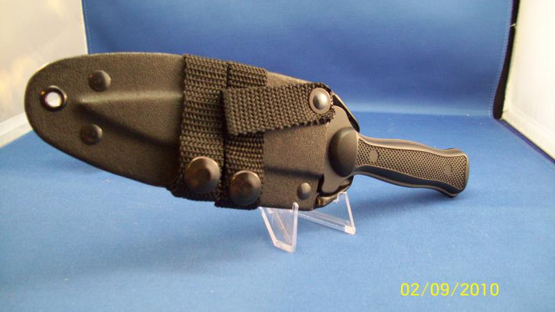 CAMILLUS ~ USA BOOT DAGGER KNIFE BLACK ON BLACK w KYDEX SHEATH MINT