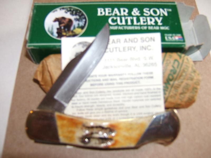 BEAR # 505 INDIA STAG LOCKBACK MINT IN BOX