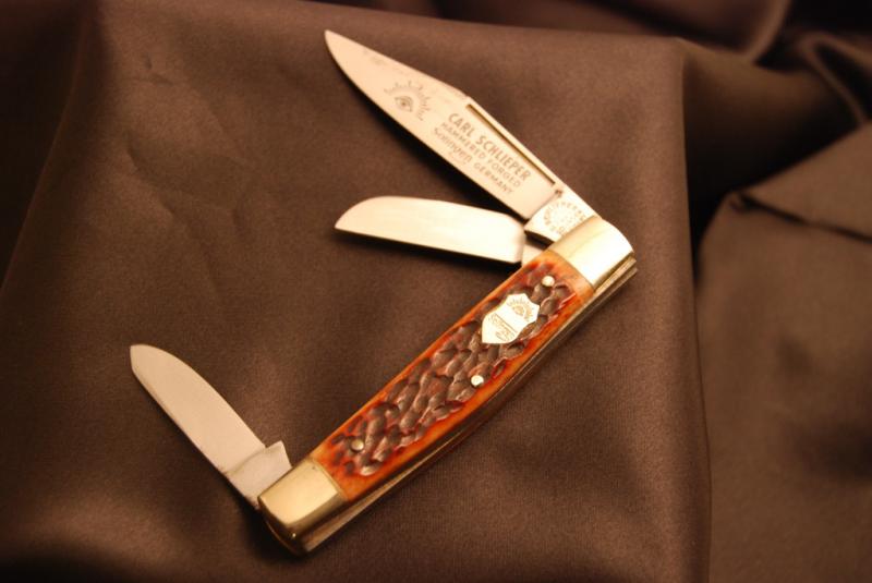 Carl Schlieper German Eye Brand 3-Blade Bone Stockman