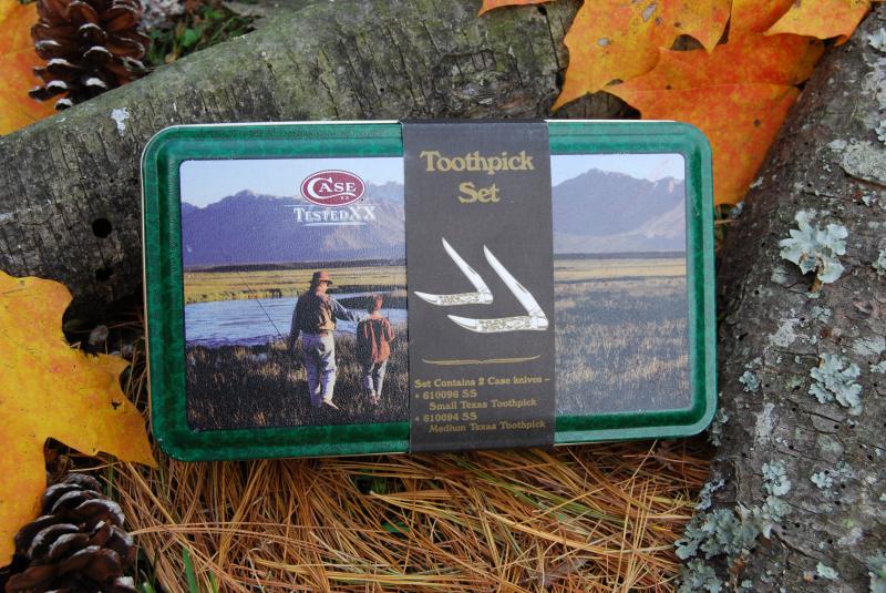 Case XX Antique Bone Toothpick Set