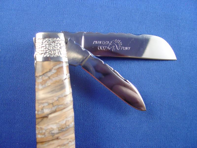 Queen Custom Congress Knife Painted Pony By Michael Prater "002"