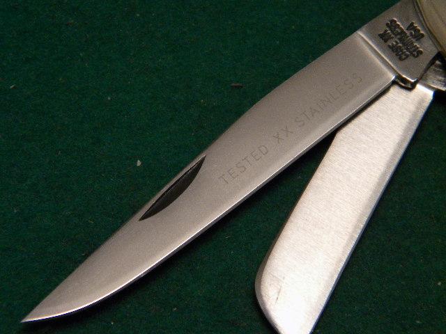 Case XX USA 1965-69 Bone First Model Stainless 6318 HP SSP Stockman Knife