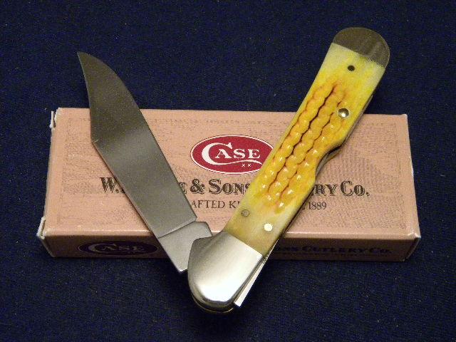 Case XX USA 1999 Snake Skin Burnt Lite Yellow Bone 61549L SS Copperlock ...