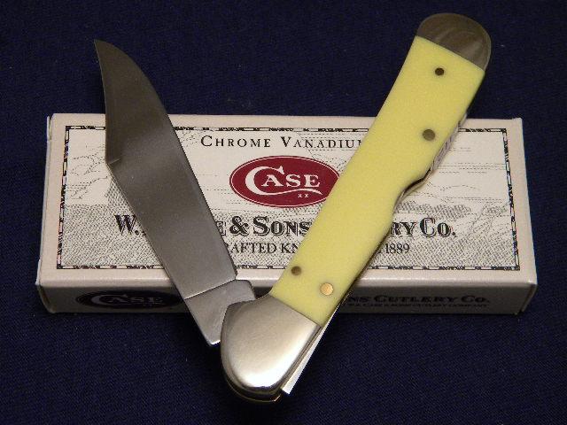 Case XX USA 2000 Yellow Composition 31549L CV Copperlock Knife - NIB