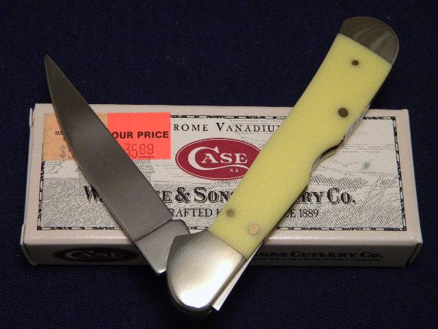 Case XX USA 2002 Yellow Composition 31549L CV Wharncliff Copperlock ...