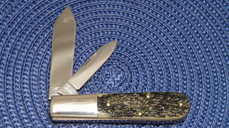 Robeson Shuredge USA (by Queen Cut. Co.) Bone Mastercraft Barlow Knife