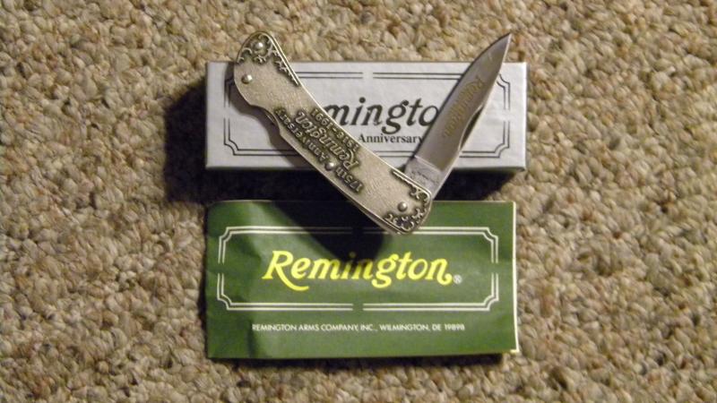Remington UMC USA RS15M Rifle 175th Anniversary Lockback Knife - NIB