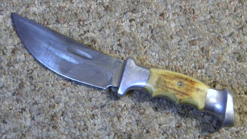 R. H. Ruana Bonner Montana "Symetar" Stag Fixed Blade Sheath Knife c ...