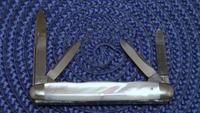 I* X.L. George Wostenholm Sheffield Pearl 4 Blade Knife *Salesman Sample*