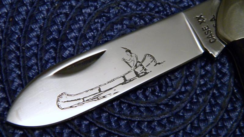 Case XX USA 1976 Bone 62131 The Carolina Butter Bean Canoe Knife