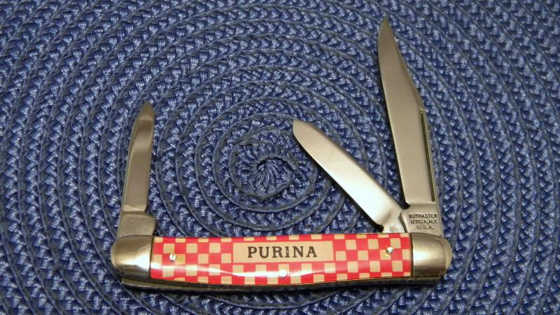 Kutmaster Utica N.Y. USA Purina Stockman Knife
