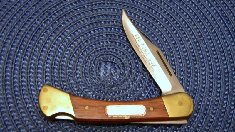 Puma Germany Stainless Wood 960 Cub Folding Lockback Knife c.1978 in Box