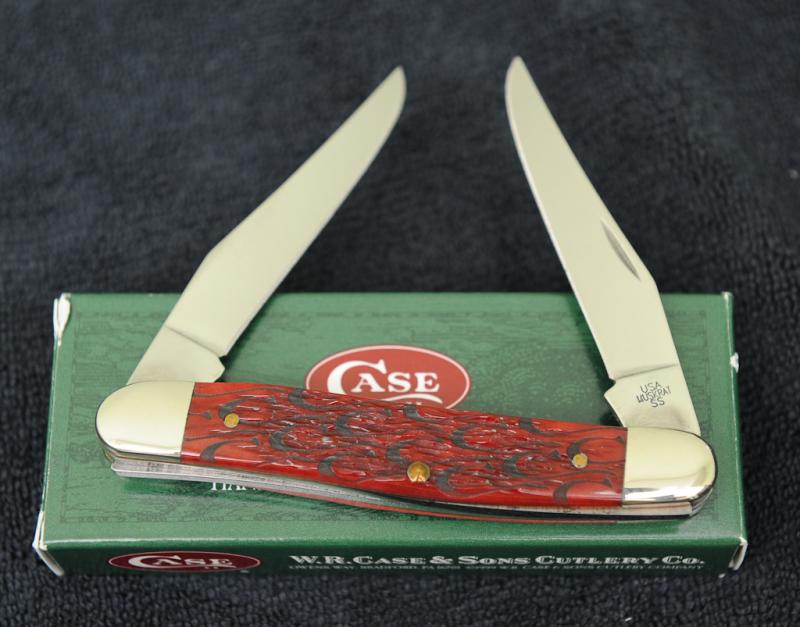 Case Muskrat (Test Run) Red Bone with Laser Carving