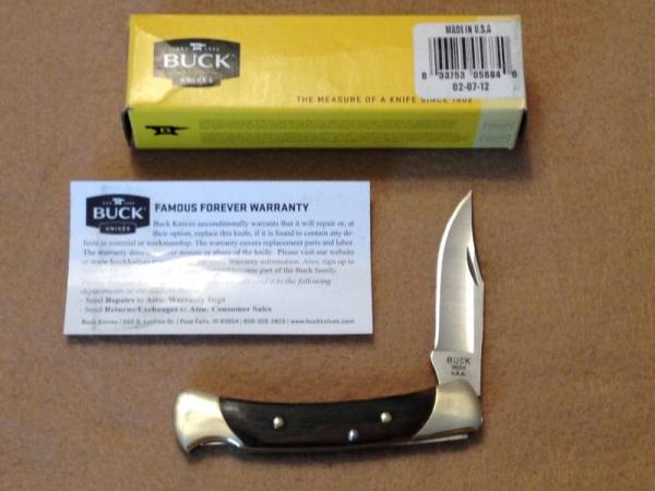 Buck - 55 Lockback - Macassar Dymondwood Handles