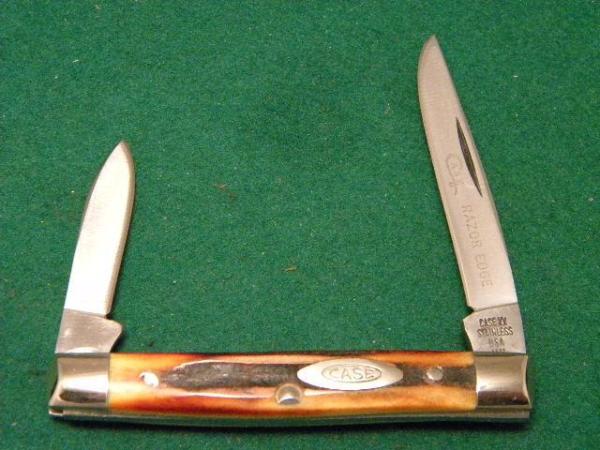 Case XX Stainless USA 5233 SSP 4 Dot (1976) Stag 2 Blade Pen Knife