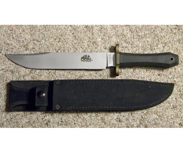 Gerber Portland ORE USA Mac Tools Bowie Fixed Blade Sheath Knife