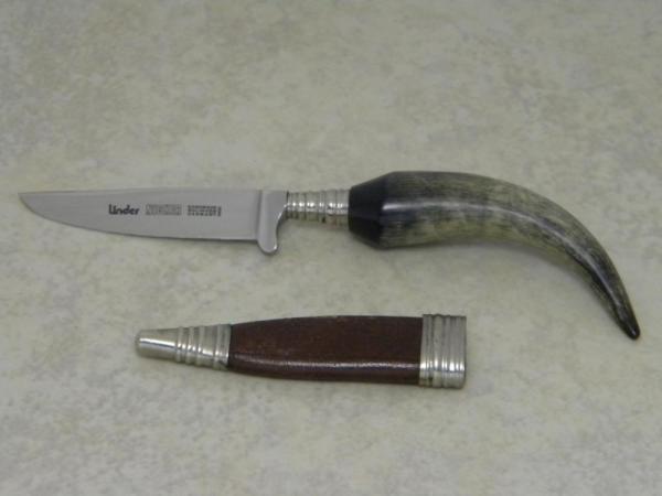 Linder Nicker Solingen Germany Horn Tiny Fixed Blade Sheath Knife