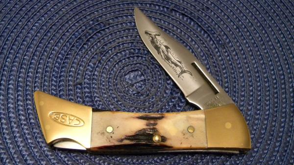 Case XX SS USA 9 Dot (1981) Stag 5159L-SSP Hammerhead Lockback Knife