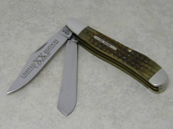 Case XX USA 4 Dot (1996) Green Corn Cob Jigged Bone 6240 SS Limited ...