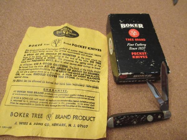 Boker USA 2 Blade Knife with Boker Box