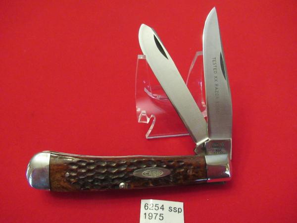 1975 CASE XX Red Bone Handle Trapper Pattern # 6254 SSP